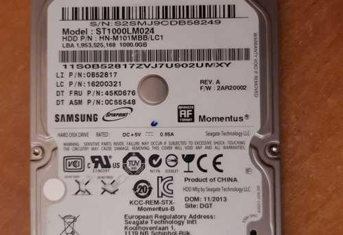 Samsung/Seagate Momentus ST1000LM024 1 тб