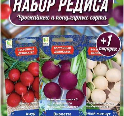 Семена редиса 3шт