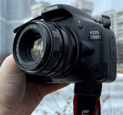 Фотоаппарат canon eos 550d   комплект