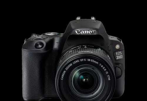 Зеркальный фотоаппарат canon eos 200D