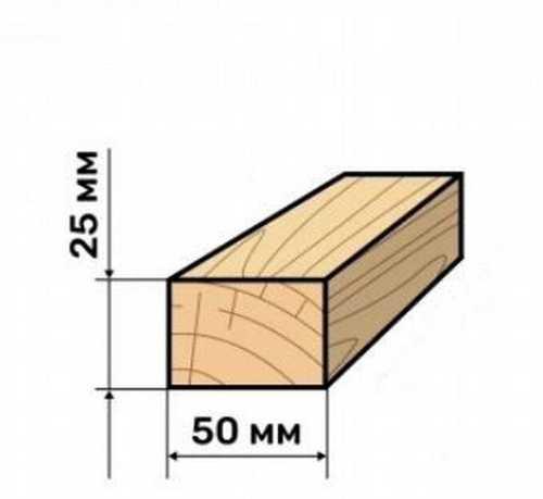 Брусок 25*50