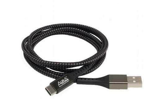 Aura TPC-UC3B кабель USB - type C, чёрный (1 шт)