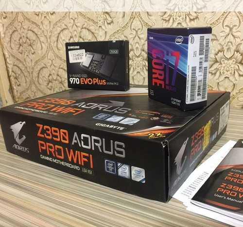 I7 9700kf Z390 aorus pro wifi 32gb ddr4 970evo250g