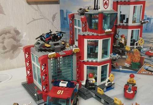 Lego City пожарная часть 60215