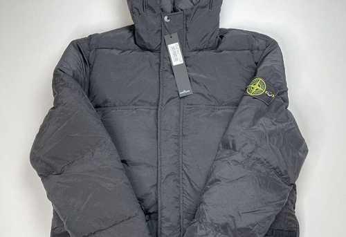 Пуховик Stone Island Nylon Metal чёрный новый L