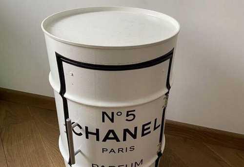 Дизайнерская тумба из бочки белая Chanel 5