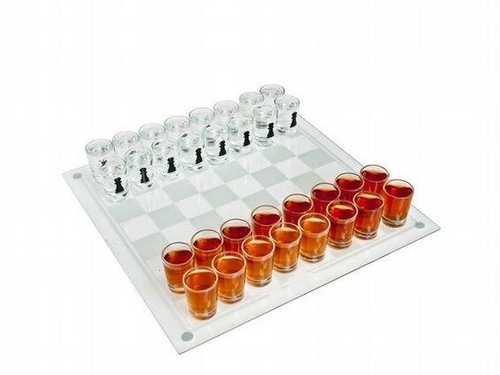 Алкоигра Пьяные шахматы средние, стекло