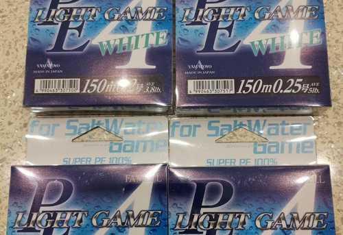 Плетёный шнур yamatoyo light game white, YGK