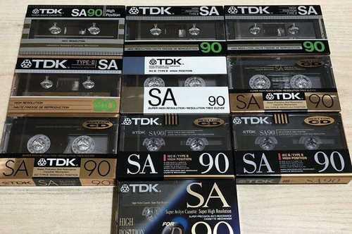 TDK SA90 1982-1992 годы 10 шт