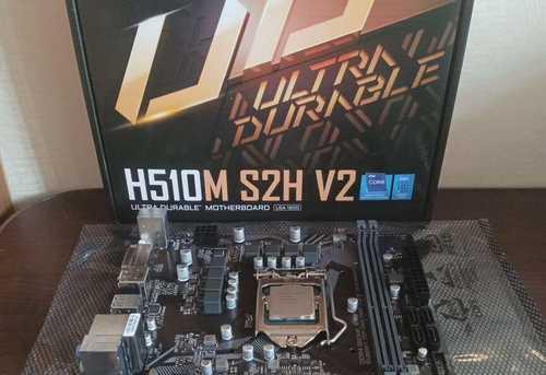 Комплект Gigabyte H510M S2H V2 Intel i3 10100f