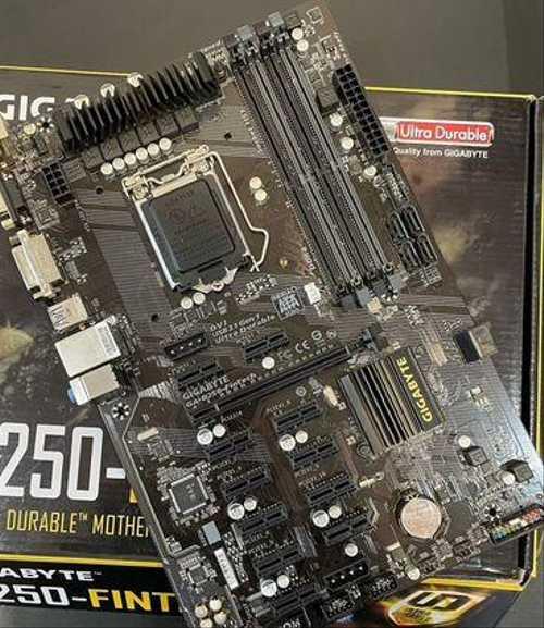 Плата ATX Gigabyte B250-fintech+чек