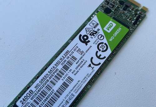 Ssd wd green 240 gb