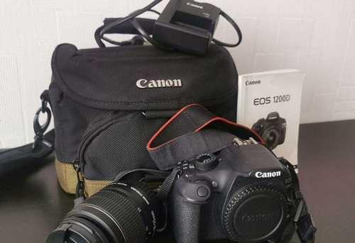 Зеркальный фотоаппарат canon 1200D