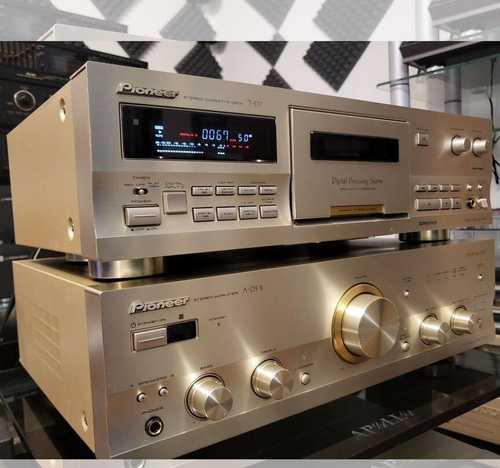 Pioneer Т-D7 кассетная дека с Цап, Japan