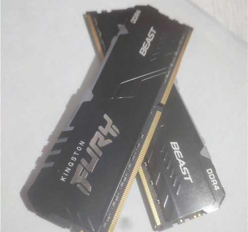 Оперативная память ddr4 32gb kingston fury 3600