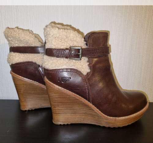 Ботинки UGG Australia, оригинал, 40р, кожа/овчина