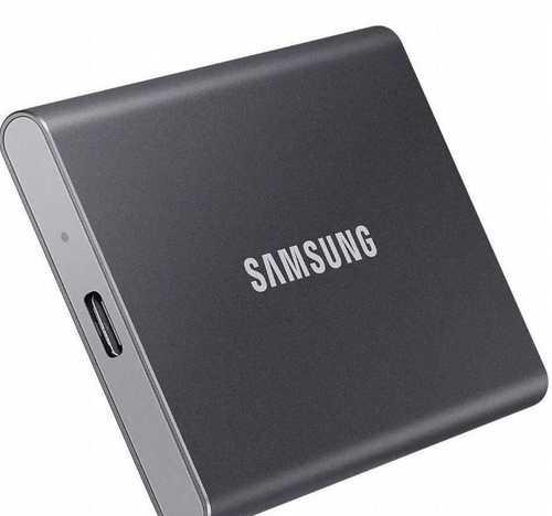 Внешний SSD Samsung T7 500Gb, цвет - серый USB 3