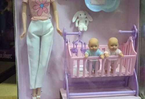 Кукла мама с близнецами и аксессуарами