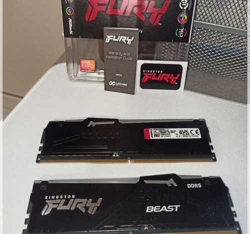 Оперативная память (8Gbx2) Kingston fury Beast