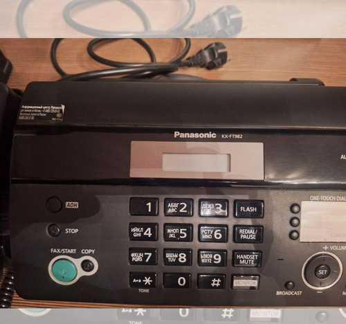 Факсы panasonic kx ft982