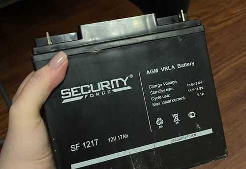 Аккумулятор security force sf 1217