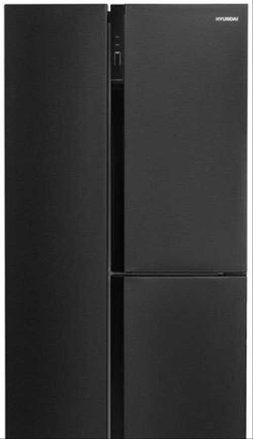 Холодильник Side by Side Hyundai CS5073FV черная с