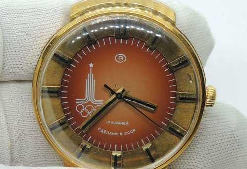 Восток позолоченные Олимпиада 80 AU Советские часы