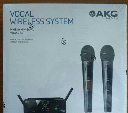 Радиомикрофоны harman AKG WMS 40 Mini Dual Vocal