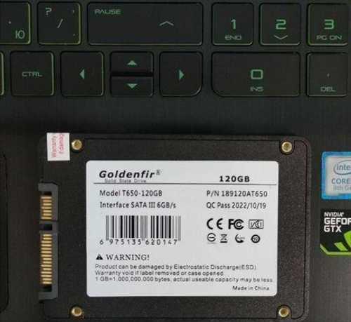 SSD 120Gb(новые) +Установка Windows 7/10 на диск