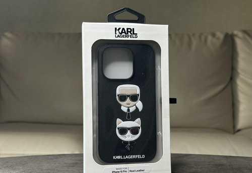 iPhone 15 Pro. Чехол Karl Lagerfeld Black