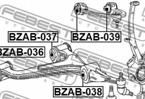 Febest bzab-036 Сайлентблок нижнего рычага подвеск