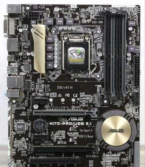 Asus H170-PRO(LGA1151) + процессор i5 6500 3.20