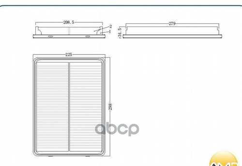 Фильтр воздушный hyundai (Santa FE DM) (2,4) (2