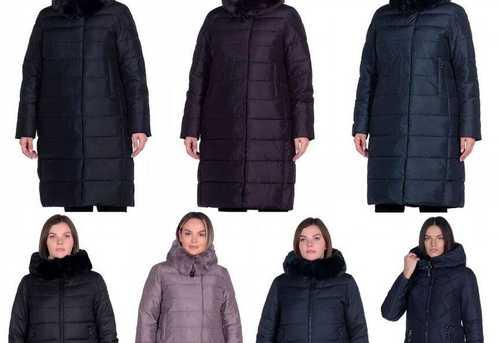 Пуховик новый 42-58 женский зимний куртка с мехом