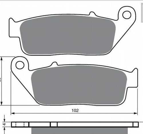Компл. колодок Honda CBR600F 95-98: 014s3 - 2 шт; 021s3 - 1 шт
