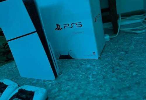 Sony playstation 5 ps5 с дисководом 2 джойстика