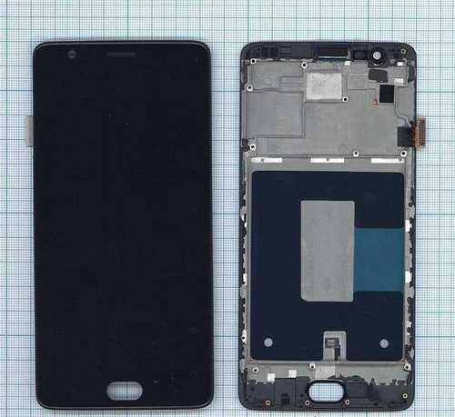 Дисплей для OnePlus 3/3T Черный - (amoled)