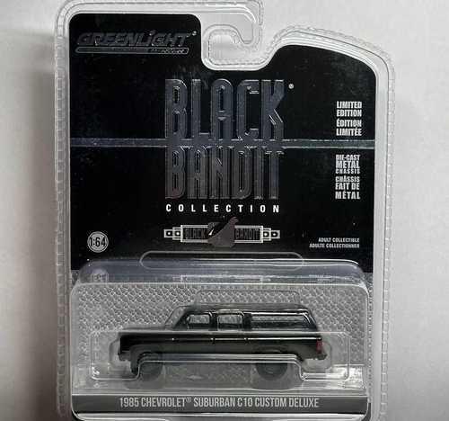 1/64 Greenlight 1985 Chevrolet Suburban C10 Black