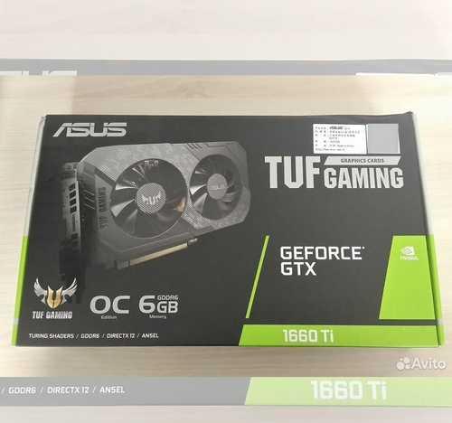 Asus TUF Gaming GeForce GTX 1660 Ti EVO OC Edition