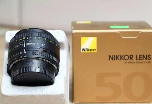 Nikon 50mm f/1.8D AF Nikkor идеальный