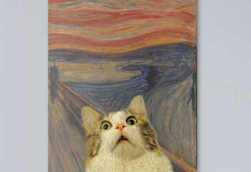 Интерьерная картина "meow meme"
