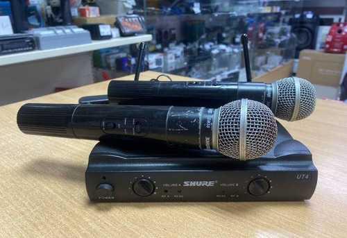 Радиомикрофон Shure UT4 + Shure SM58 (2шт)