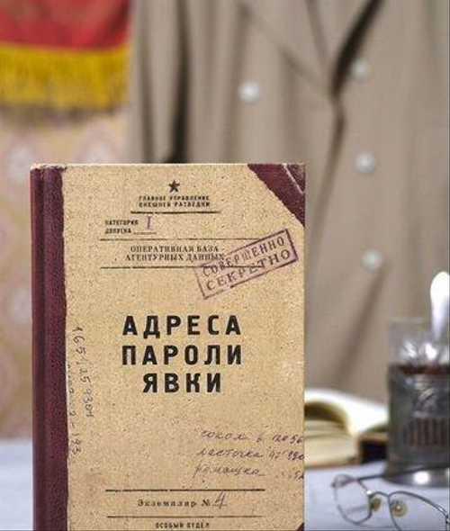 Записная книжка "Адреса пароли явки"