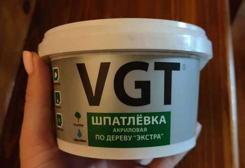 Шпатлёвка vgt акриловая по дереву Венге 9 банок