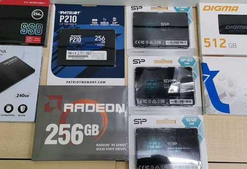 SSD AMD, digma, KingSpec, adata, 128/240/256/512gb