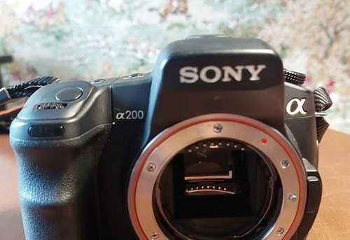 Зеркальный фотоаппарат sony a200