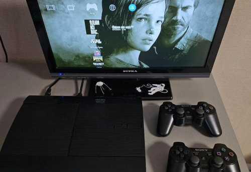 Sony Playstation 3 super slim Hen 500гб + 51 игра