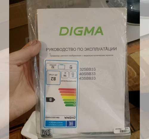 Телевизор Digma 32 SMART tv с Алисой