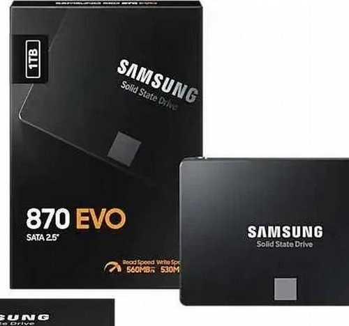 SSD Samsung 870 EVO MZ-77E1T0BW 1тб, 2.5"