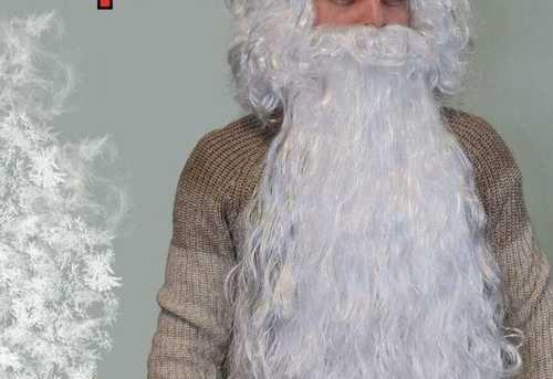 Борода и парик Деда Мороза